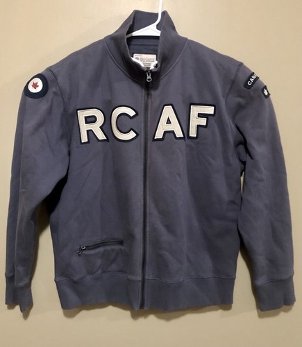 Men’s Large Red Canoe RCAF Full Zip Sweater Jacket Gray | eBay