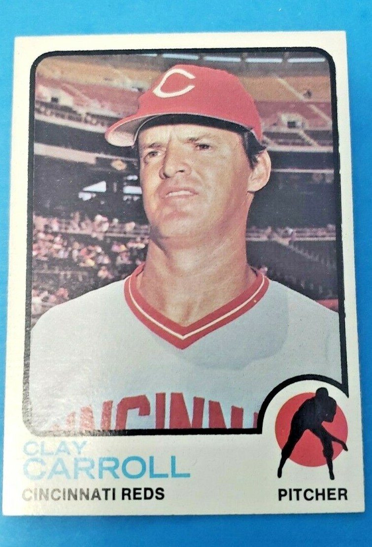 1973 Topps #195 Clay Carroll Cincinnati Reds EX-MT #2 | eBay
