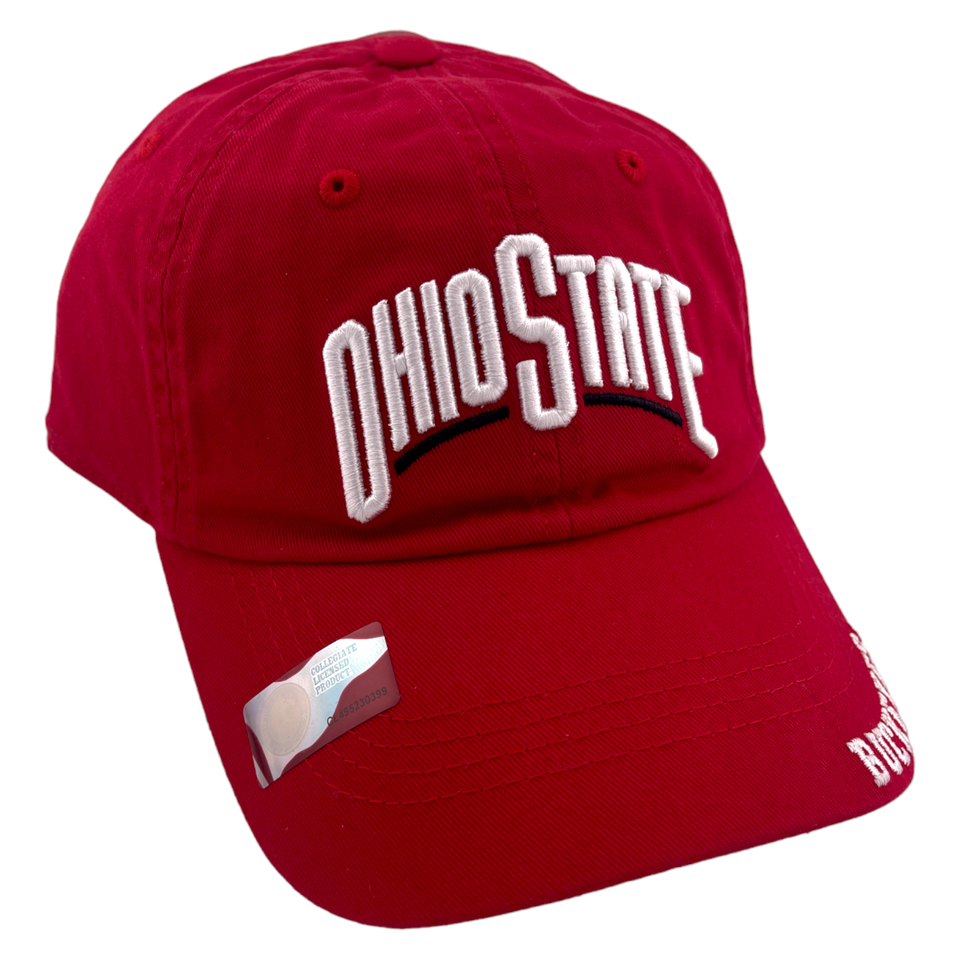 Ohio State University Buckeyes NCAA Ohio State Logo Red Adjustable Dad ...