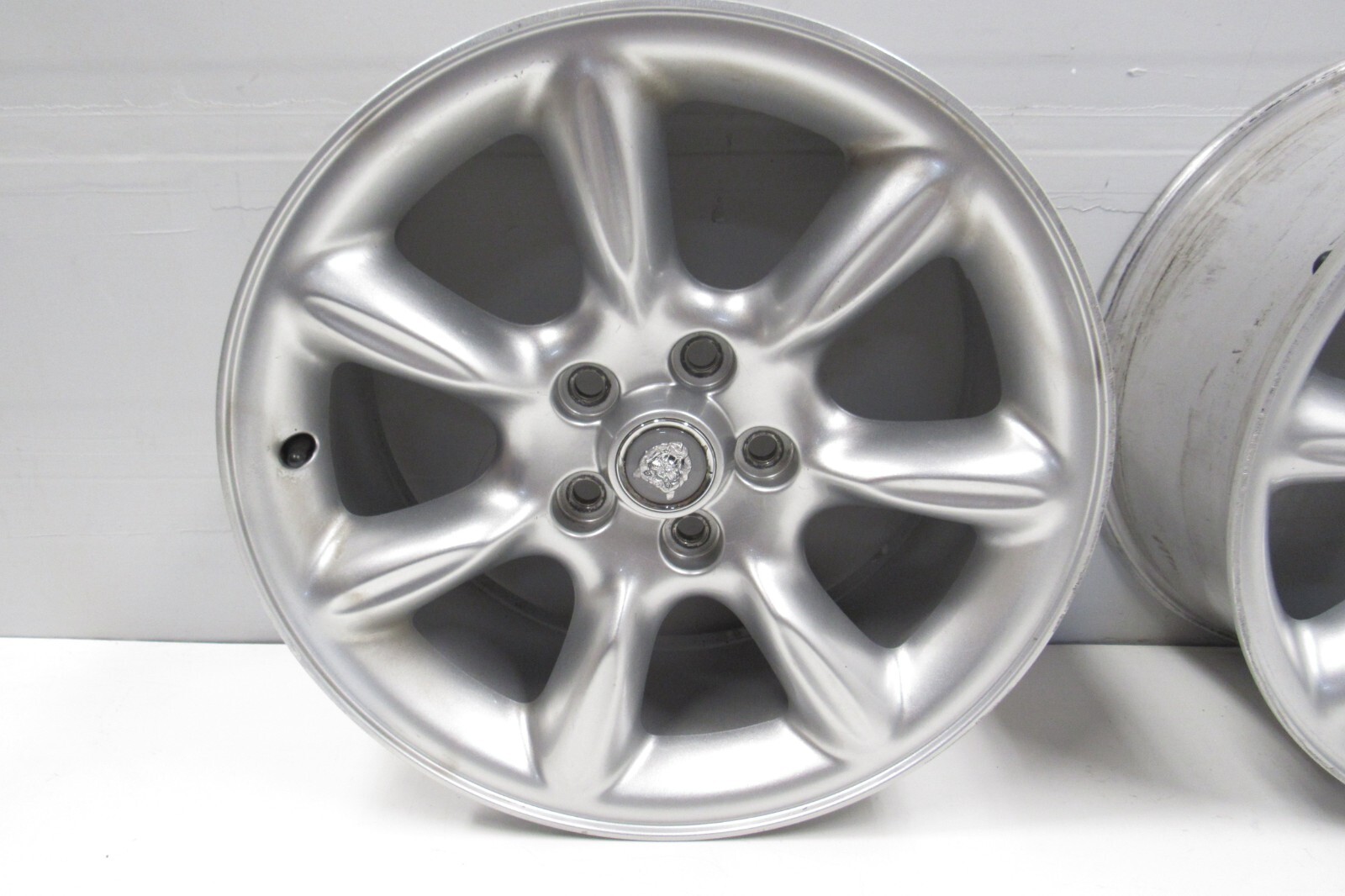 18" JAGUAR XJ8 XJR "ASTEROID" OEM WHEELS RIMS SET OF 4 USED SILVER ...