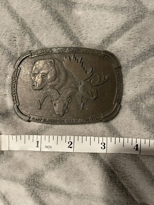 PK11125 VINTAGE 1970s **ALASKA THE GREAT LAND** COMMEMORATIVE BELT ...