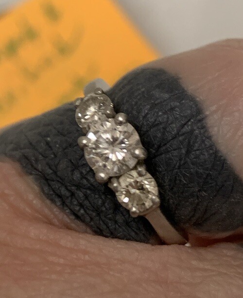 Stamped And Verified Diamond Ring 950 Platinum | eBay