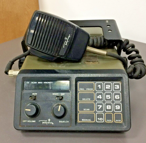 VINTAGE REGENCY RH256B, H256B, UNTESTED, VHF, 16 CH, MOUNT and MIC | eBay