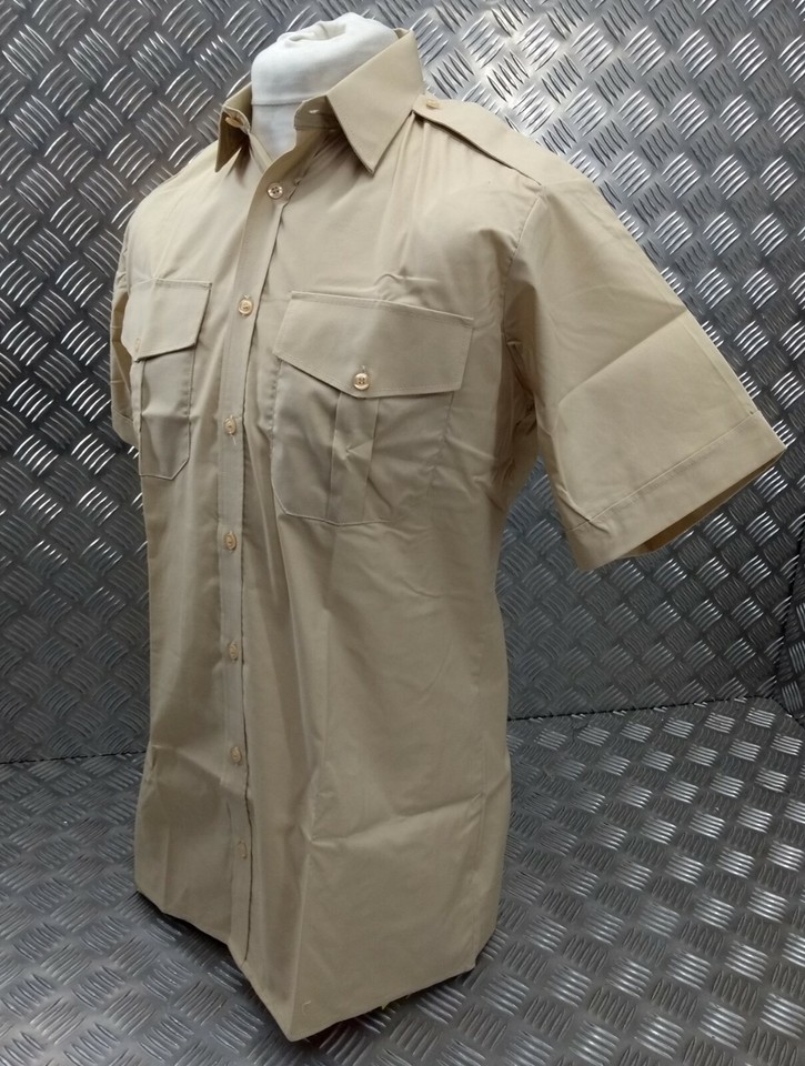 Army Beige Hemd Tri Service Kurzärmelig Beige Mil-Spec Uniform Kleid ...