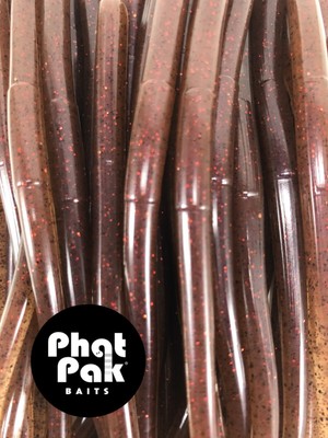 Robo Worm Style Drop Shot Finesse Straight Tail Worm Bass Fishing Lure ...