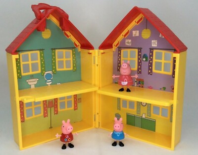 Peppa Pig House Set Toy Figures Friends and some Furniture | eBay