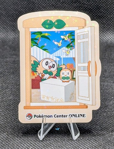 Pokemon Sticker Rowlet Pokemon Center Online Game Prize Japan Exclusive ...