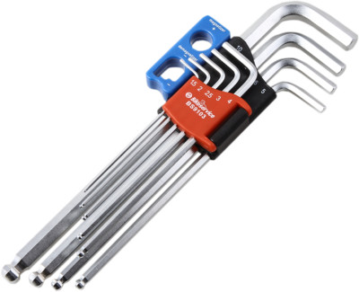 BIKESERVICE Extra Long Magnetic Hex Key Set 9pcs BS9103 | eBay