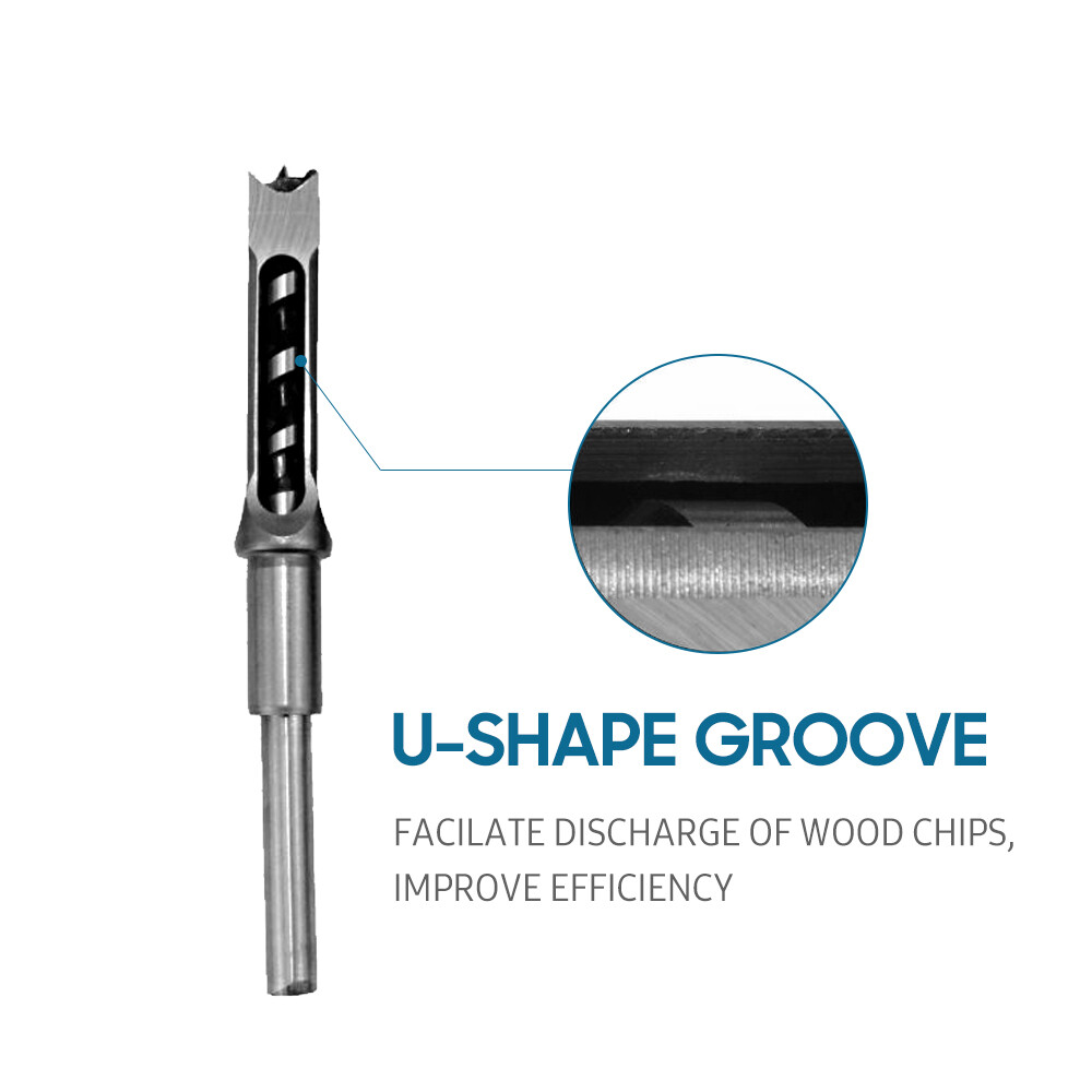 5pcs Hole Drill Bit Woodworking Hole Mortising Chisel Steel S2Z3 | eBay