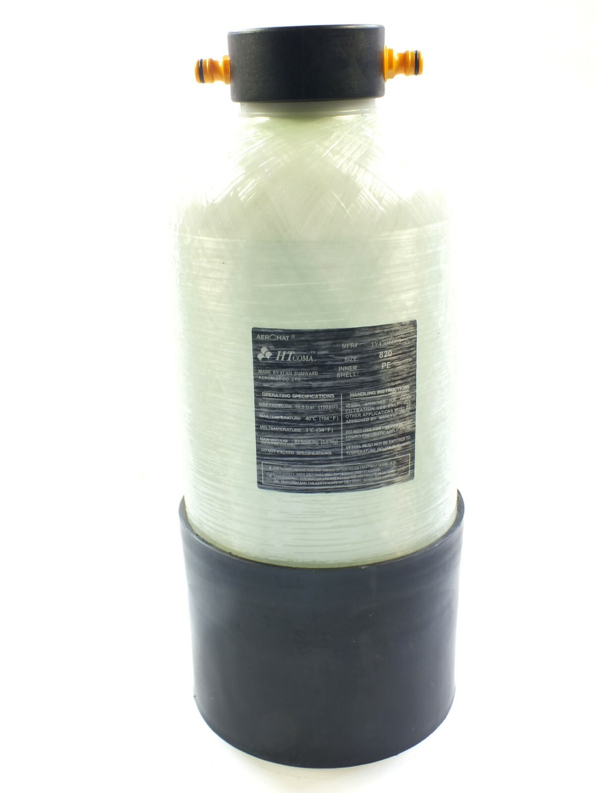 DI resin vessel 11 litre with fill of virgin Tulsion MB-115 | eBay UK