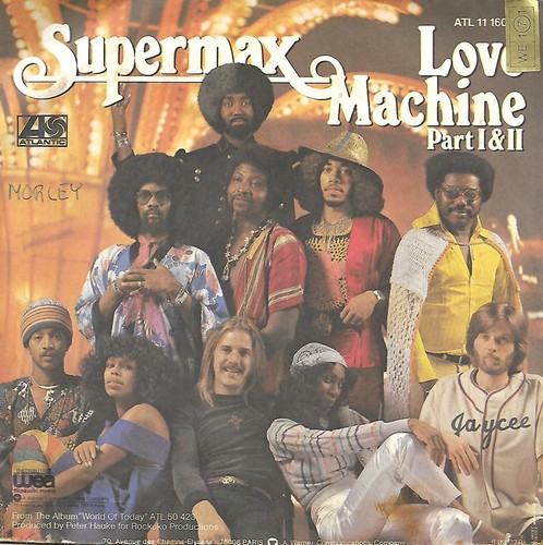 Supermax, RECORD SLEEVE ONLY, Love Machine Part I & II, 45 VG+ 1978 ...
