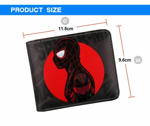 Comics Spider-Man Bifold Wallet Credit Cards Holder Short Coin Wallets ...
