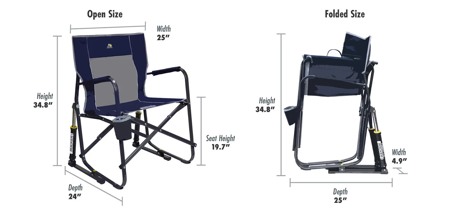 Royal Blue GCI Outdoor Freestyle Rocker Mesh Chair | eBay