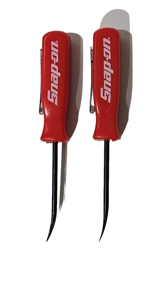 2X Red Snap on tools Promo PRY BAR screwdrivers per order pocket Clip ...