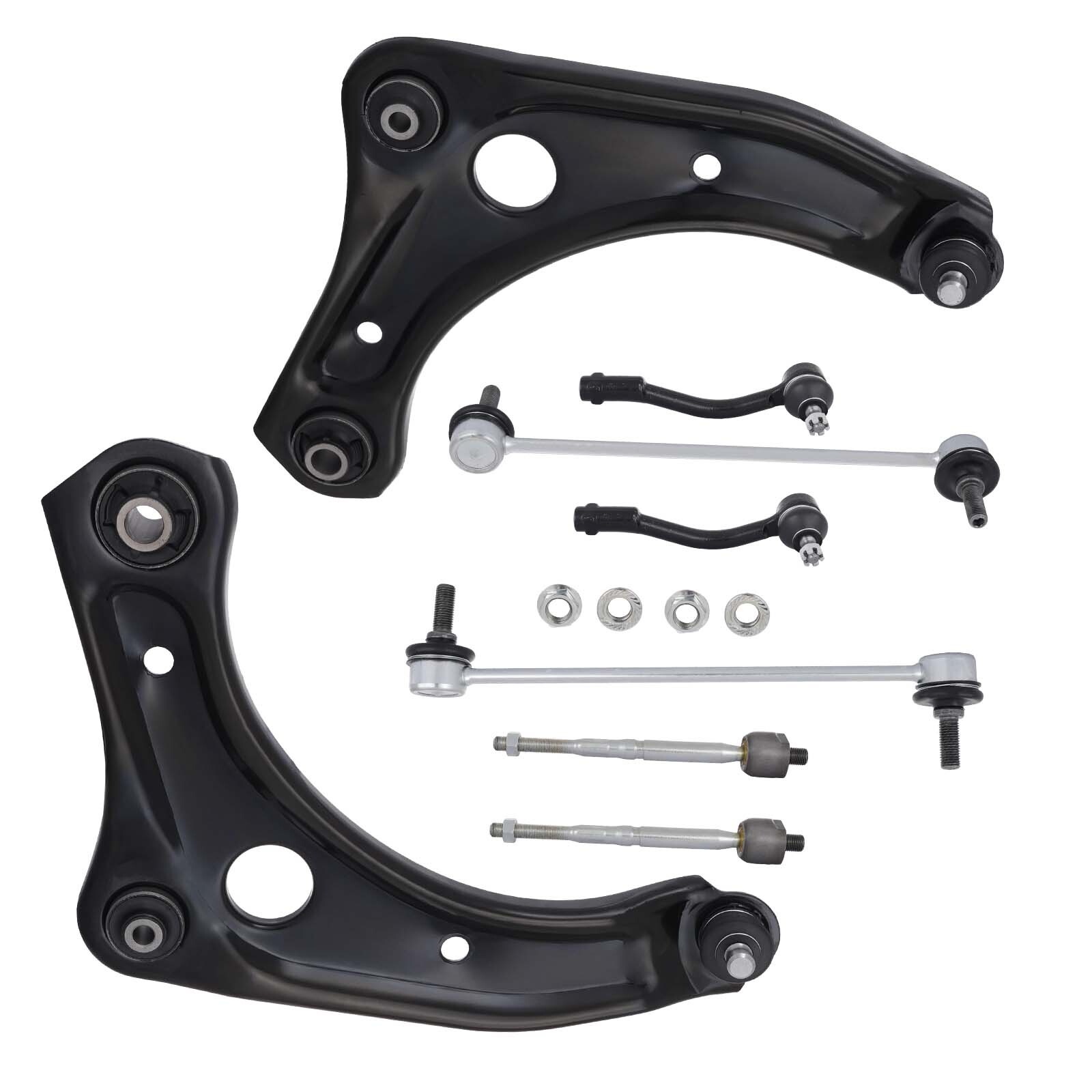 8pcs Front Lower Control Arm Tie Rod Ends Kit For 2012-2019 Nissan ...
