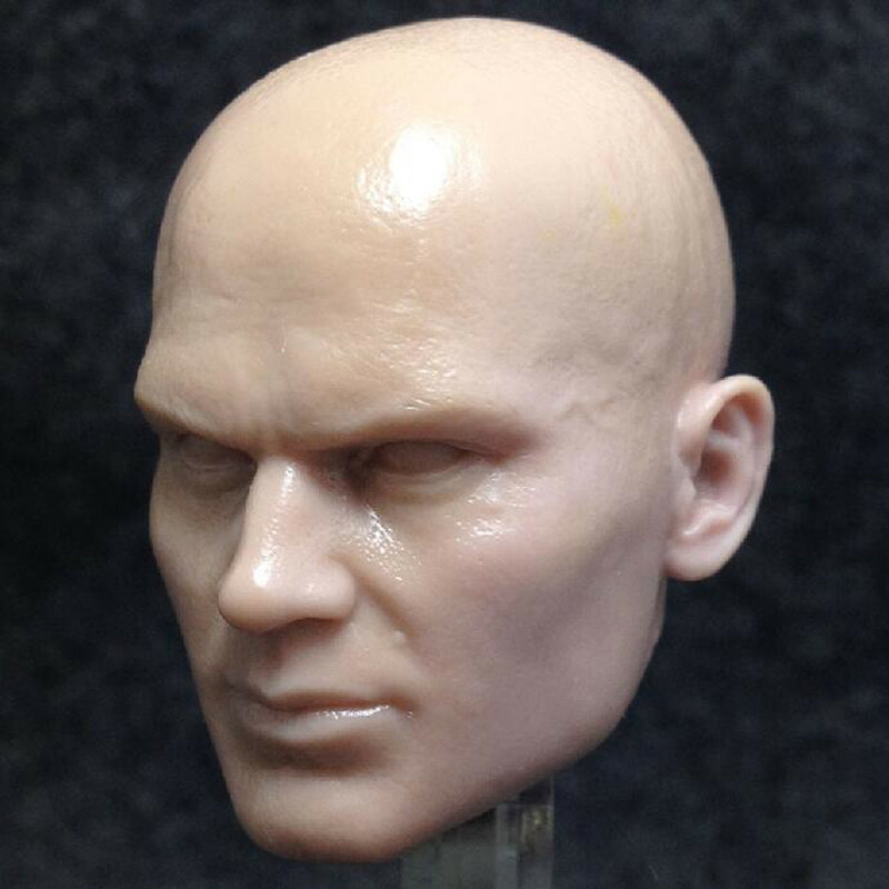 Blank Hot 1/6 Scale Shooting Game Hitman Code 47 Head Sculpt Unpainted ...