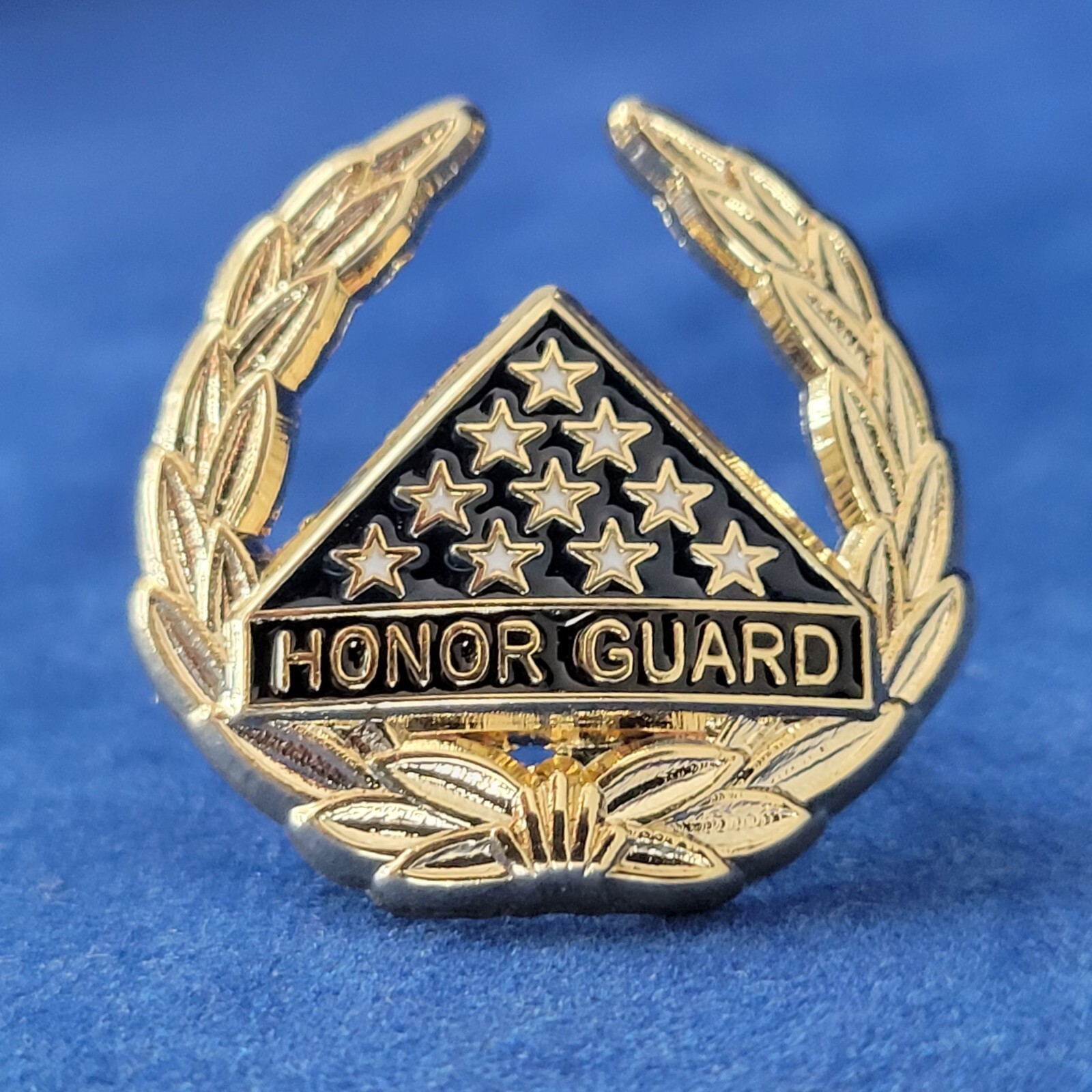 HONOR GUARD PIN: 7/8" Size, Imitation Gold Plated, Slight curve, Item ...