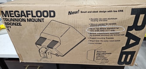RAB MEGH400PSQ Mega Flood Trunnion Mount Bronze 400W High Pulse Start ...