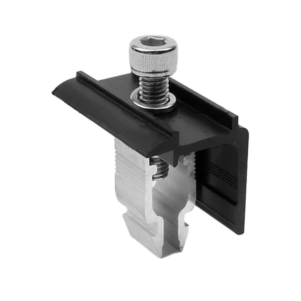 Mittlerer Clip Für Solarpanele 30-50mm 1pcs 50mm Edelstahl Schwarz ...