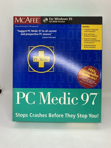 Mcafee PC Medic 97 For Windows 95 CD-ROM Version | eBay