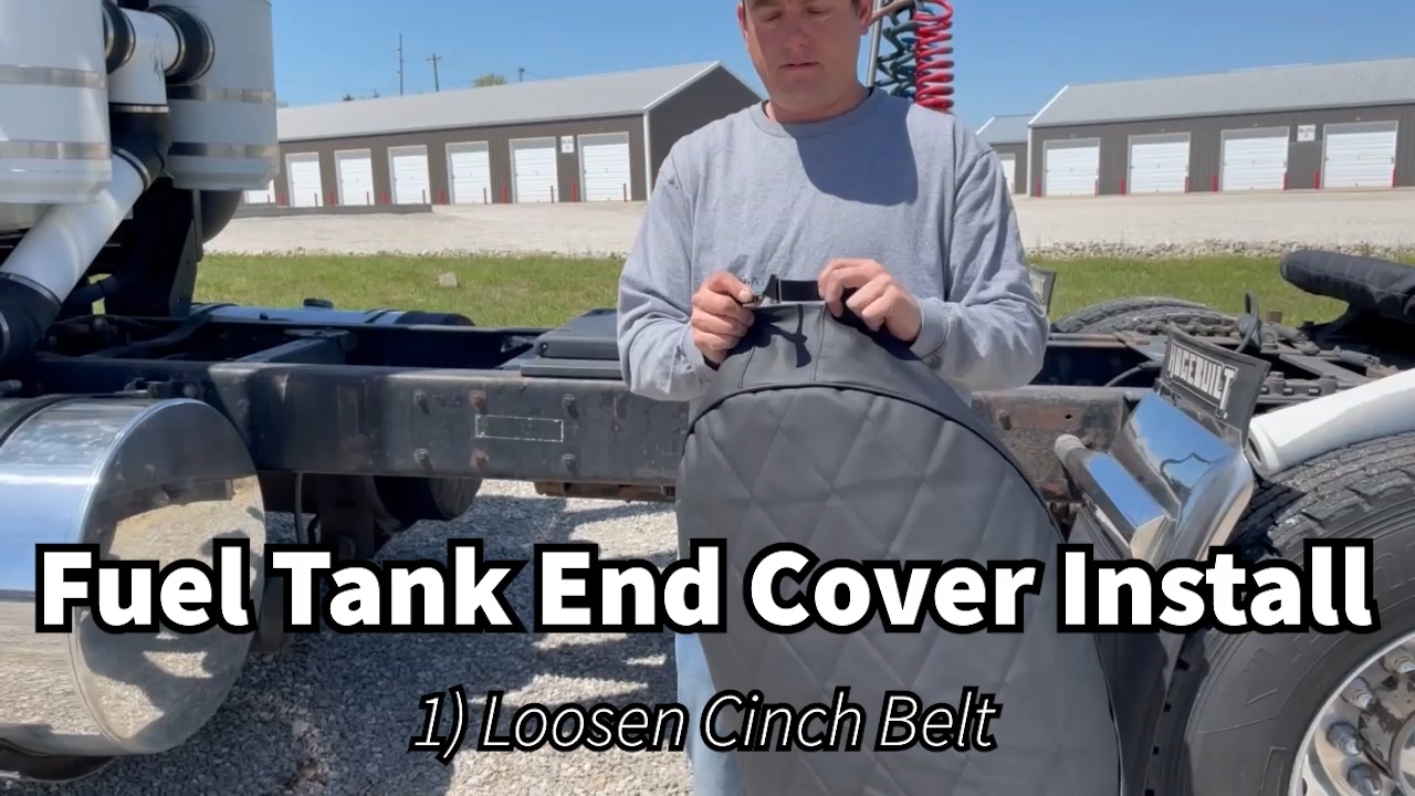 24.5" BLACK Fuel Tank End Covers for Tanks that are 24 & 1/2" Diameter ...