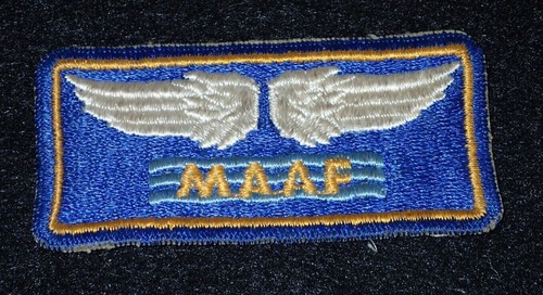 WWII Mediterranean Allied Air Forces MAAF Wings Patch SSI N. Africa ...
