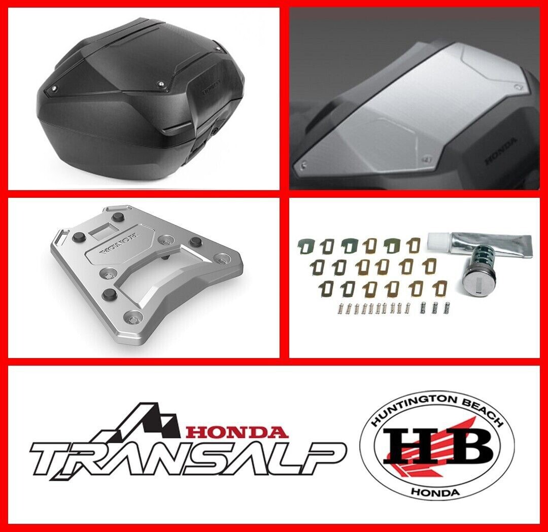 NEW HONDA OEM TOP CASE / MOUNT / PANEL KIT / KEY CYLINDER 2024 XL750 ...