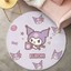 Cute kuromi Door Mat Cartoon Rag Rug Floor Mats Round Bedroom Bedside ...