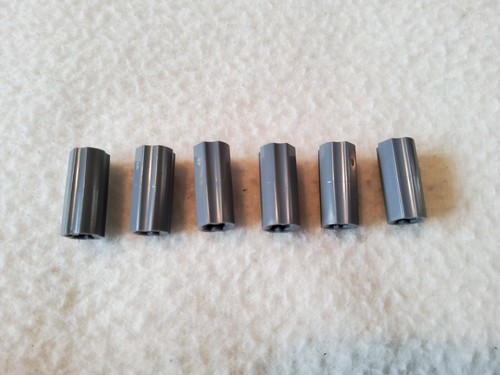 6 x NEW LEGO AXLE CONNECTOR 2L ( SMOOTH WITH x HOLE ) No : 4516546 DARK ...