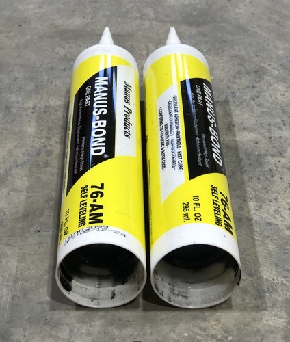 Qty.2 Manus Bond 76-AM Self Leveling Elastomeric Adhesive/Sealant Black ...