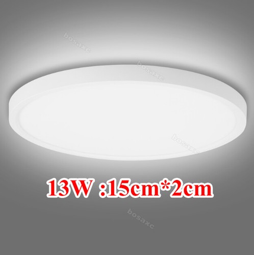 13W LED Surface Mount Fixture Ceiling Light Bedroom Kitchen Round Panel ...