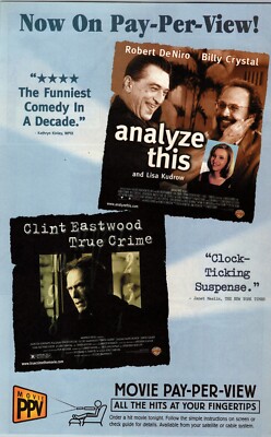 Analyze This True Crime Print Ad Movie Poster Art PROMO Original Clint ...