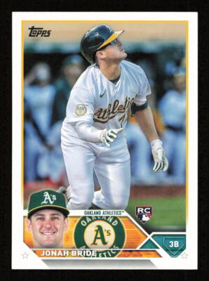 Jonah Bride 2023 Topps Series 1 RC Rookie #95 Oakland Athletics | eBay