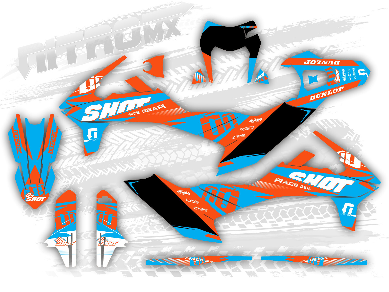 NitroMX Graphic Kit for KTM SMC-R 690 2019 2020 2021 2022 2023 2024 Supermoto | eBay