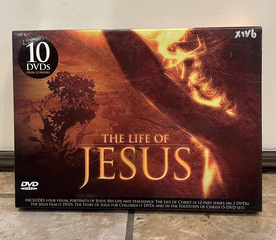 NEW The Life Of Jesus 10 DVDs 12 Hours Life Of Christ In The Footsteps ...