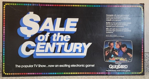 Sale Of The Century Board Game TV Show Electronic 7201 1986 Reg Grundy ...