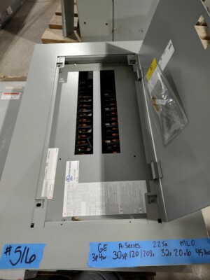 GE 225 200 AMP MLO MAIN LUG ONLY Panel Panelboard 208V 120V 240V THQB ...