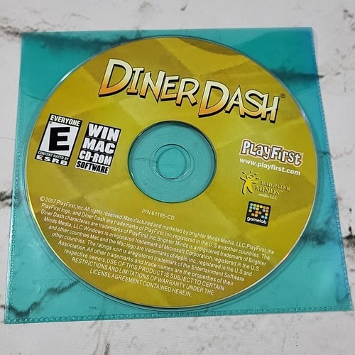 Diner Dash ( PC CD ROM GAME ) RARE VINTAGE Disc only | eBay