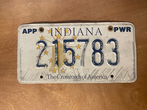 1999 Indiana License Plate Apportioned Power # 215783 | eBay