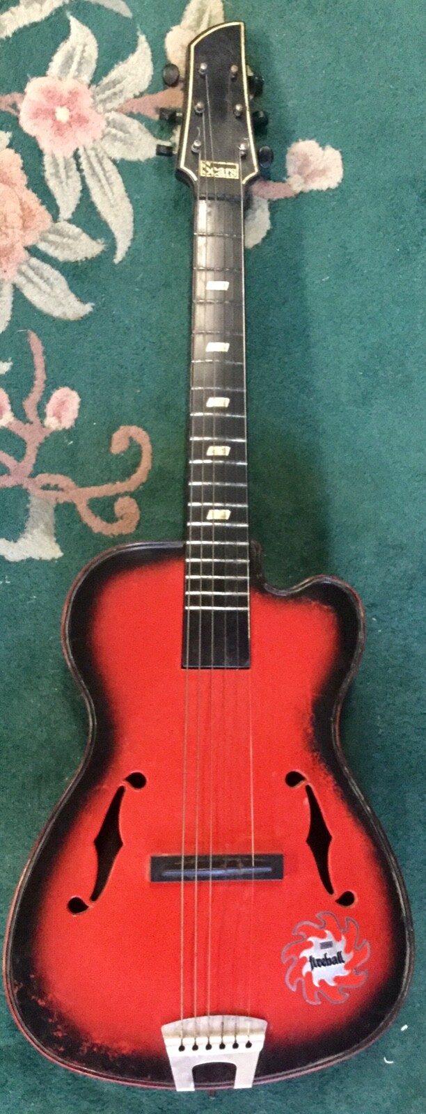 Vintage Sears Fireball Plastic Guitar | eBay