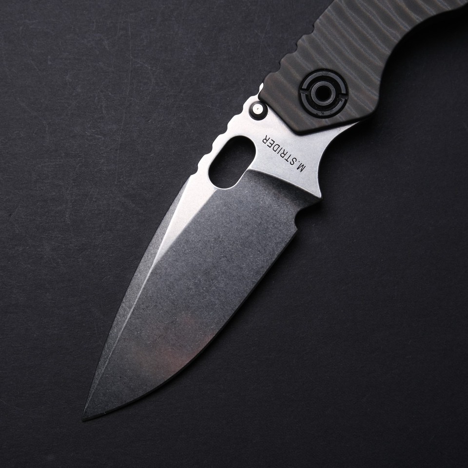 Strider Knives Full Titanium SnG - StriderStriped Ti / Stonewashed S30V ...