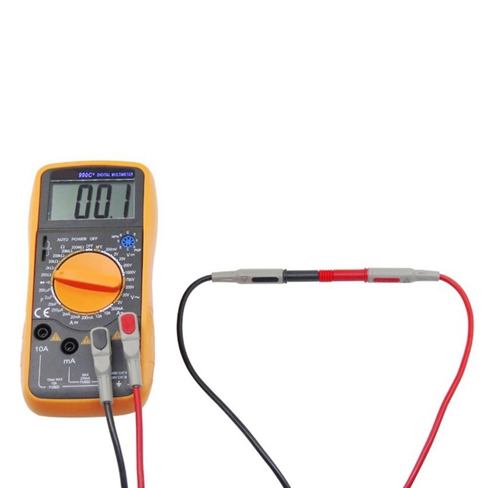 Electrical Multimeter Probes P8003 with Dual Replaceable Gold Tips for ...
