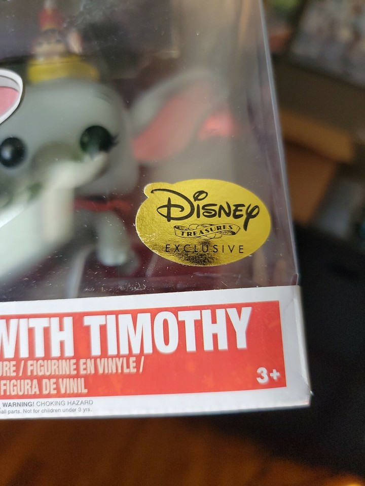 Funko Pop Dumbo with Timothy Disney Treasures Exclusive w/sticker #281 ...