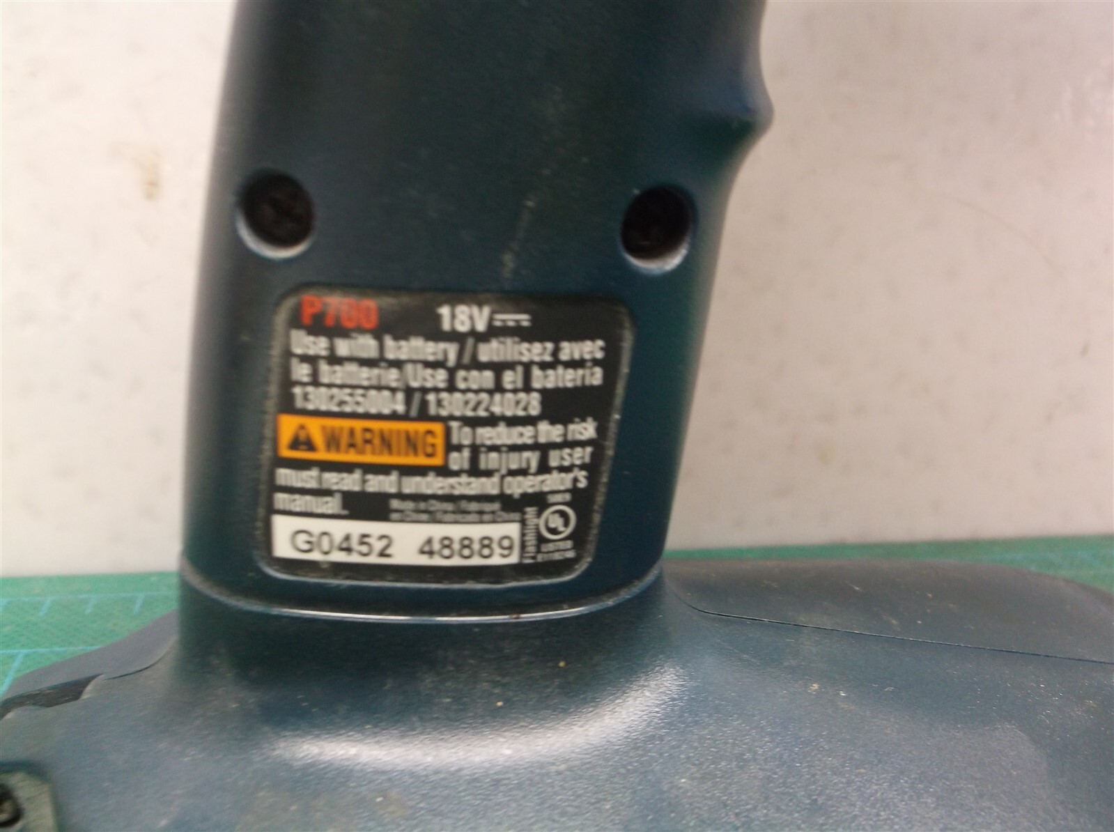 Ryobi P700/FL1800 18V Swivel Head Flash Light Flashlight Tool Only sn ...