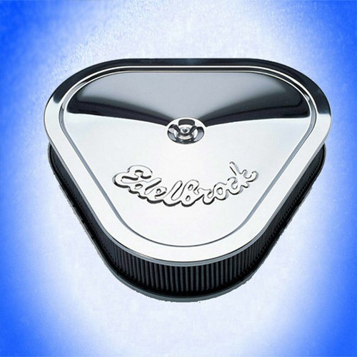 EDELBROCK Luftfilter 1222 CHROM DREIECK Dreieckig PRO FLOW SERIE ...