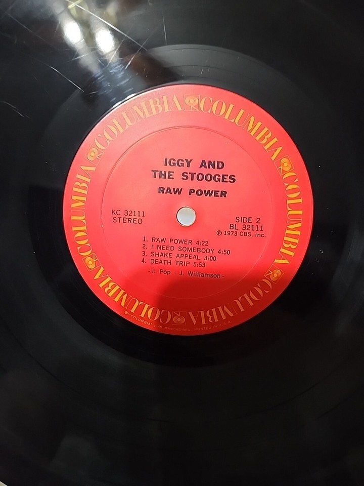Iggy And The Stooges Raw Power Lp Vinyl OG 1st Press PROMO W/Hype ...