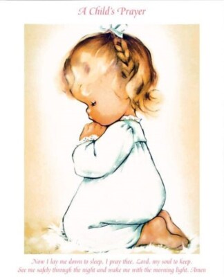 Little Girls Prayer Print Bedroom Decor 8 x 10 | eBay