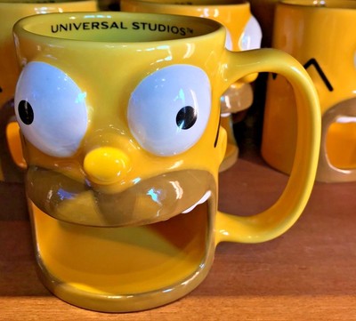 Universal Studios Exclusive The Simpsons Ceramic Homer Mug New | eBay