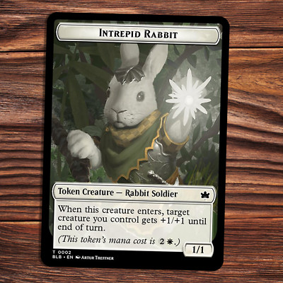 Intrepid Rabbit Token - Near Mint - Bloomburrow - Magic the Gathering ...
