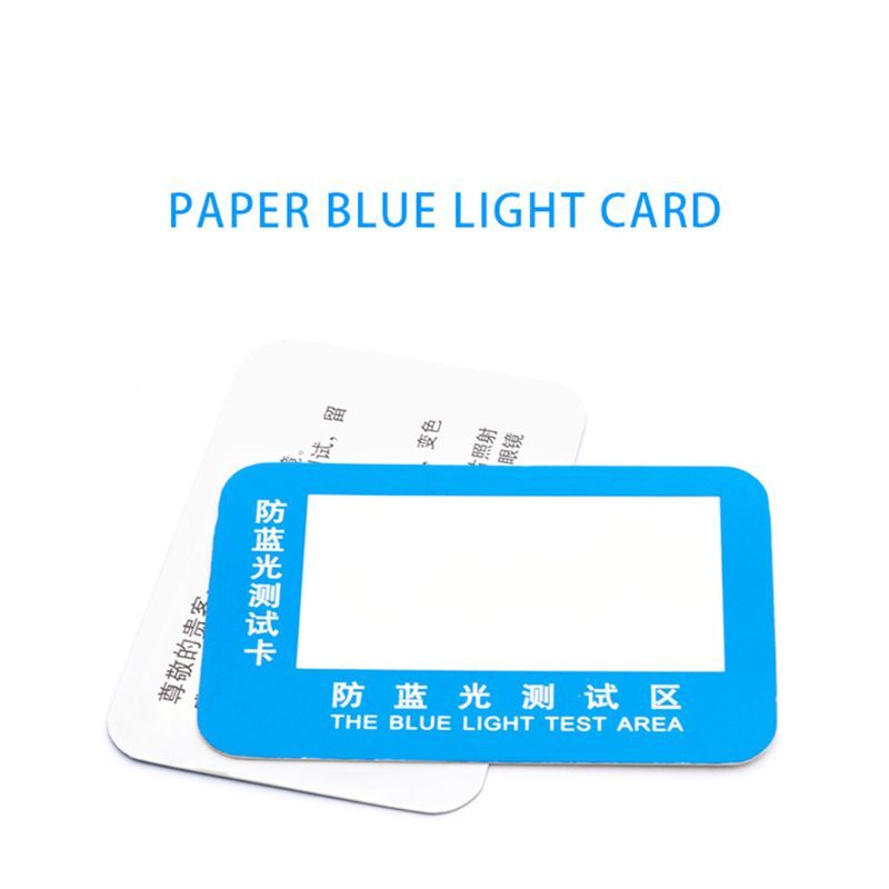 Pvc Anti-blue Light Test Card Test Light Glasses Uv Test Accessories ...